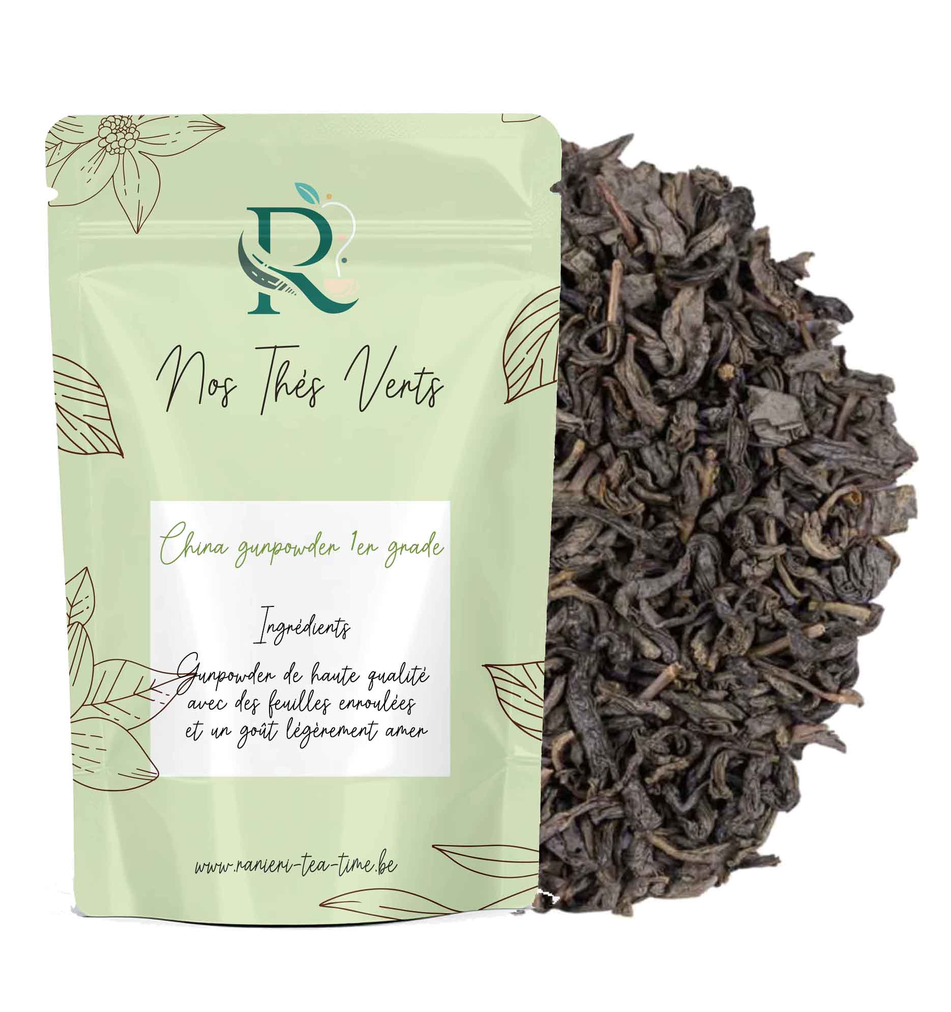 China gunpowder 1er grade - Thé vert province du Zhejiang